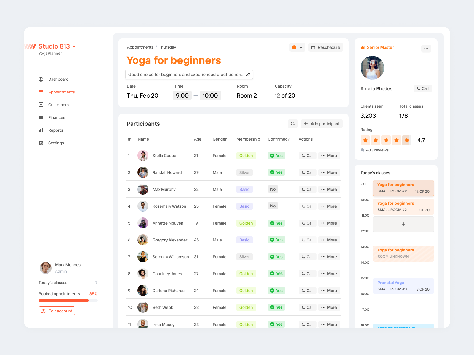 Single Appointment Screen by Alex Tsibulski for UXDN on Dribbble