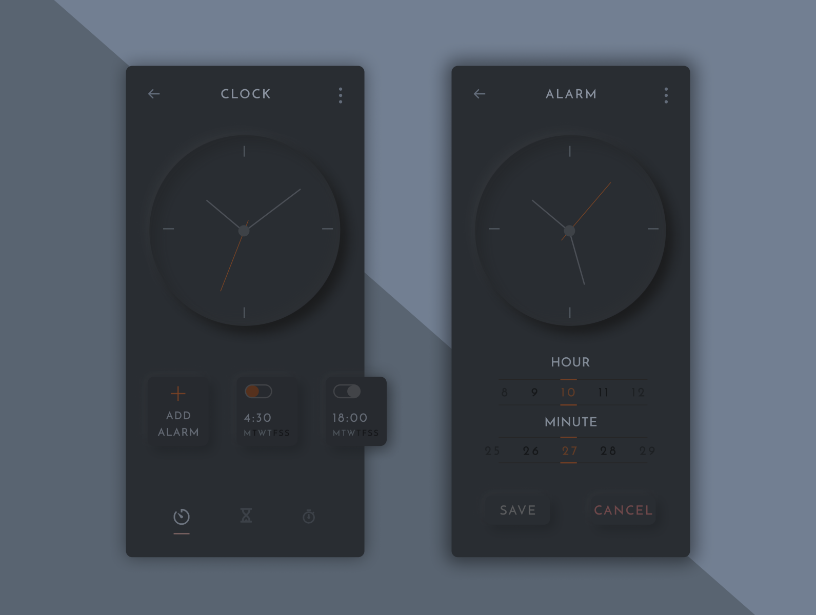 Neumorphic Alarm Clock by The Noobsters on Dribbble