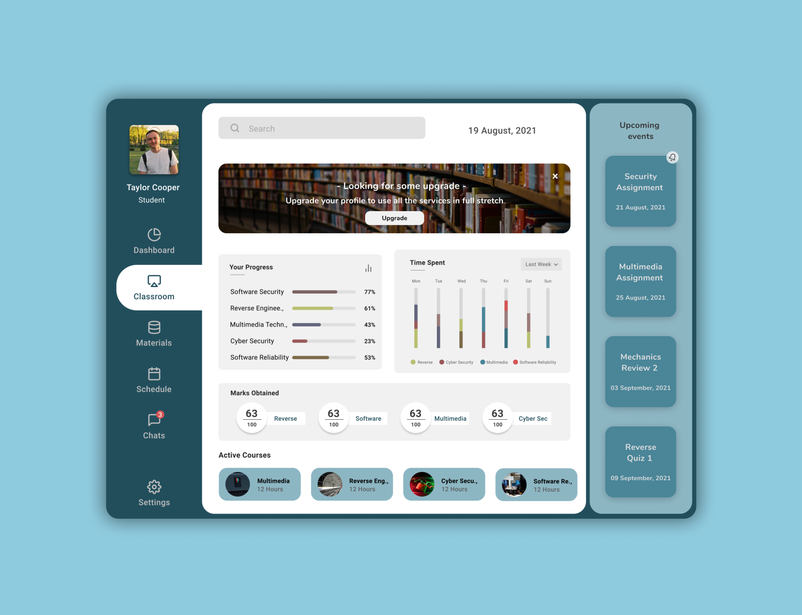 Online Classroom Desktop UI. by The Noobsters on Dribbble