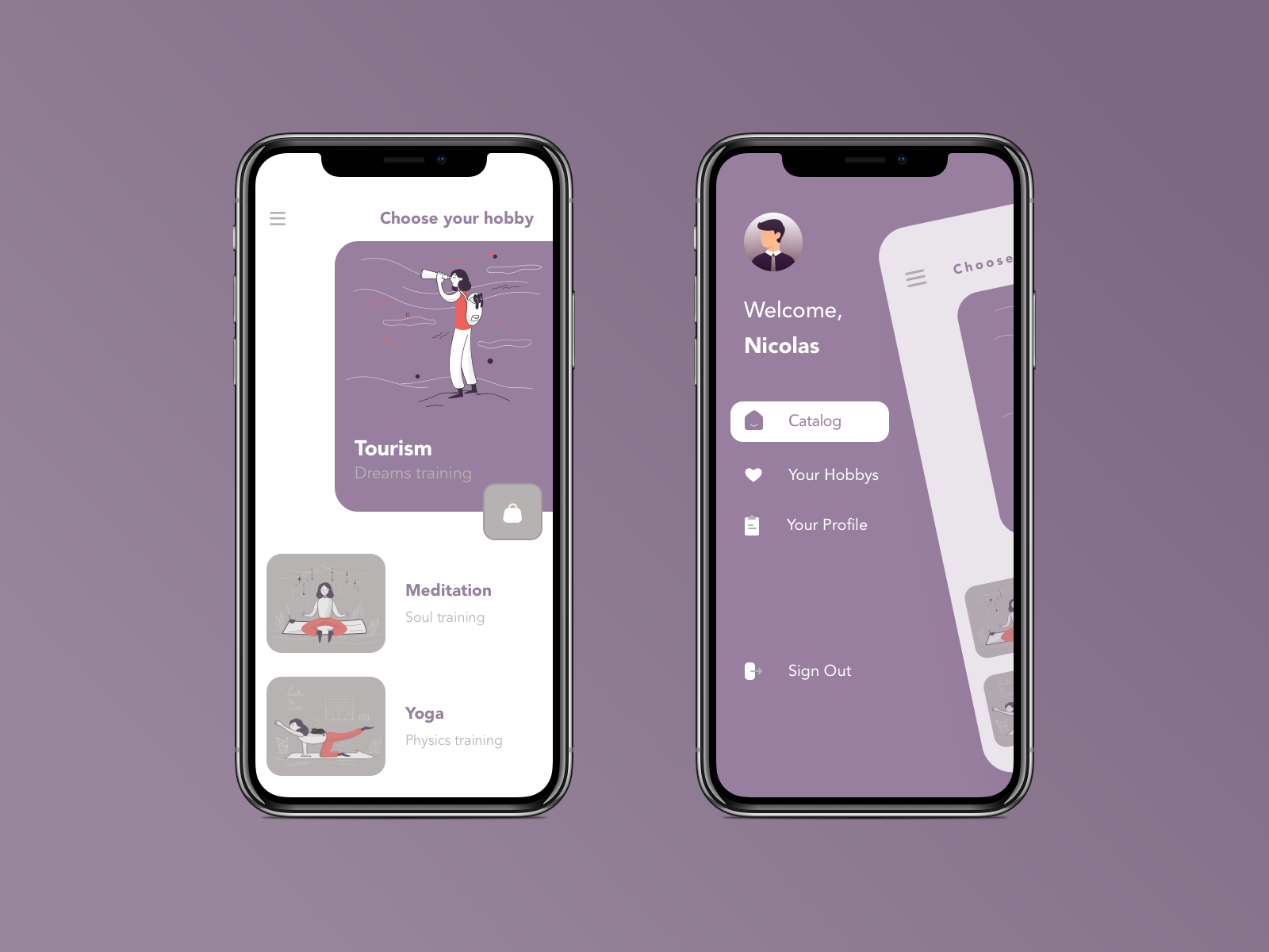 Hobbies App by 𝔑𝔦𝔠𝔬𝔩𝔞𝔰 𝔓𝔬𝔡𝔡𝔲𝔟𝔫𝔦𝔶 on Dribbble