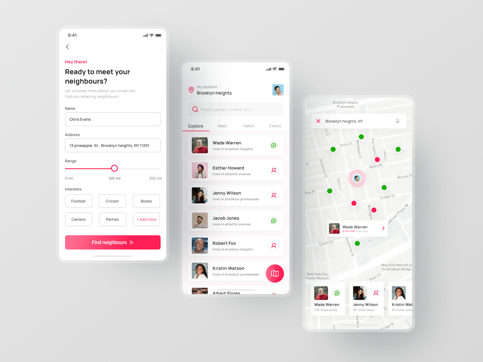 Social Networking App for Neighbourhood by Shubhda Sharma on Dribbble