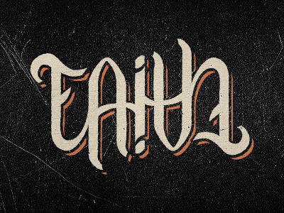 Faith Ambigram by Noah Jacobus on Dribbble
