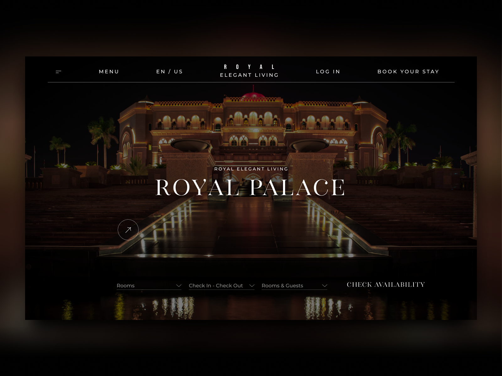 LUXURY- RESORT LANDING PAGE DESIGN by Sunal Sood on Dribbble