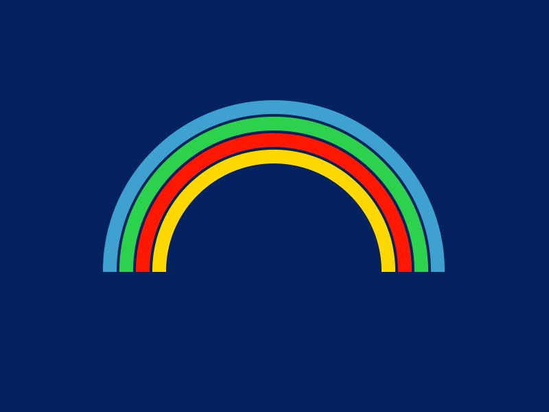 Rainbow Loading by Neda Hajmomeni on Dribbble