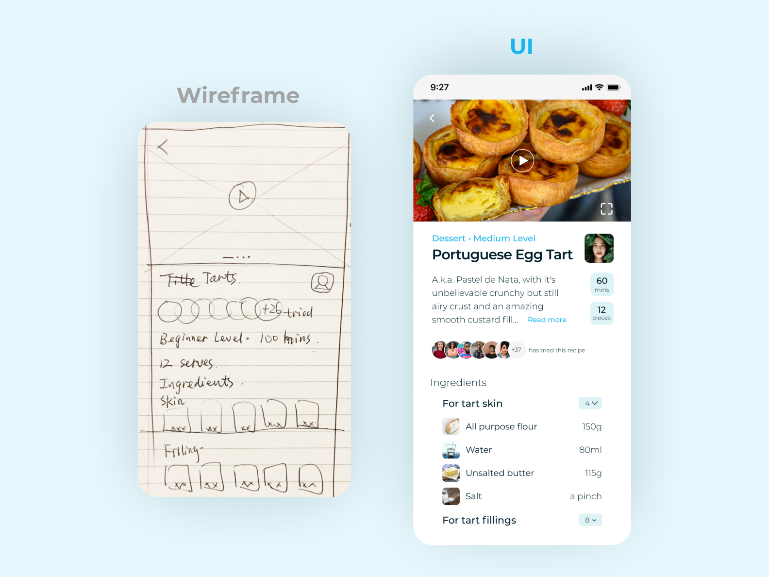 Recipe App UI Design by Michelle Zhu on Dribbble