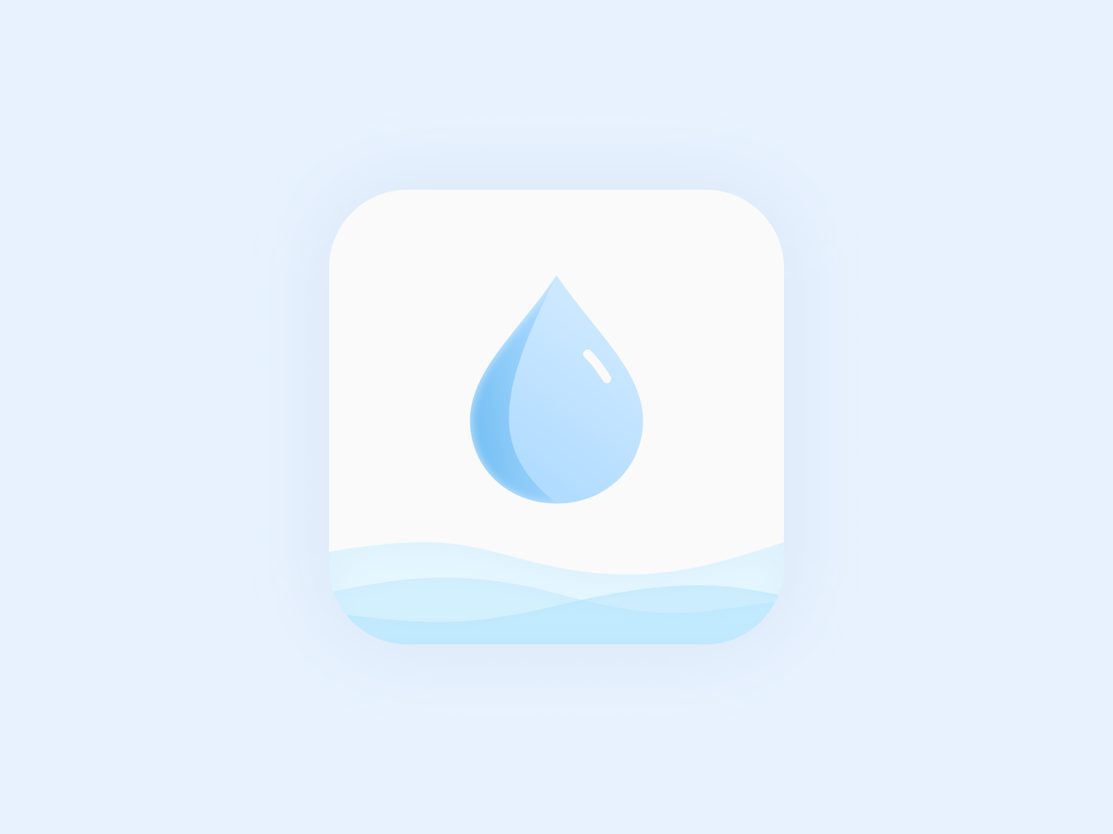 Water Intake Tracker App Icon Design by Michelle Zhu on Dribbble