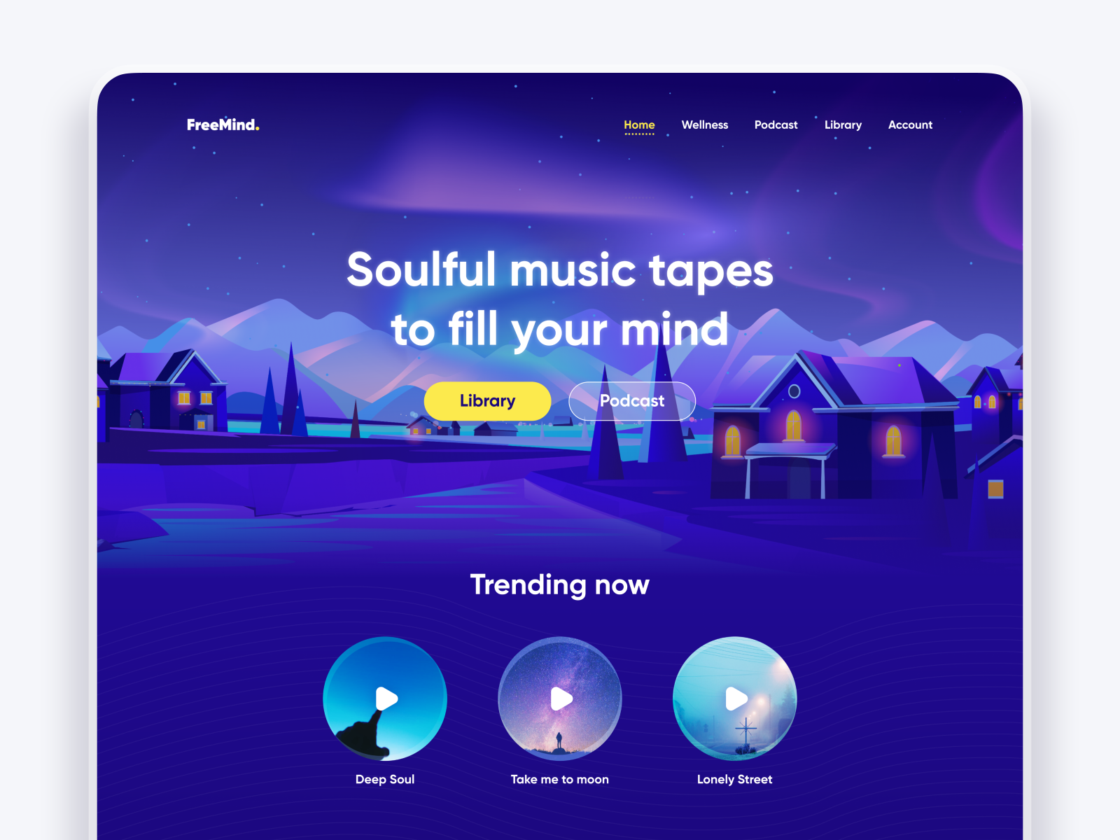 FreeMind- Music Website by Crazydes - UX UI Design Studio on Dribbble