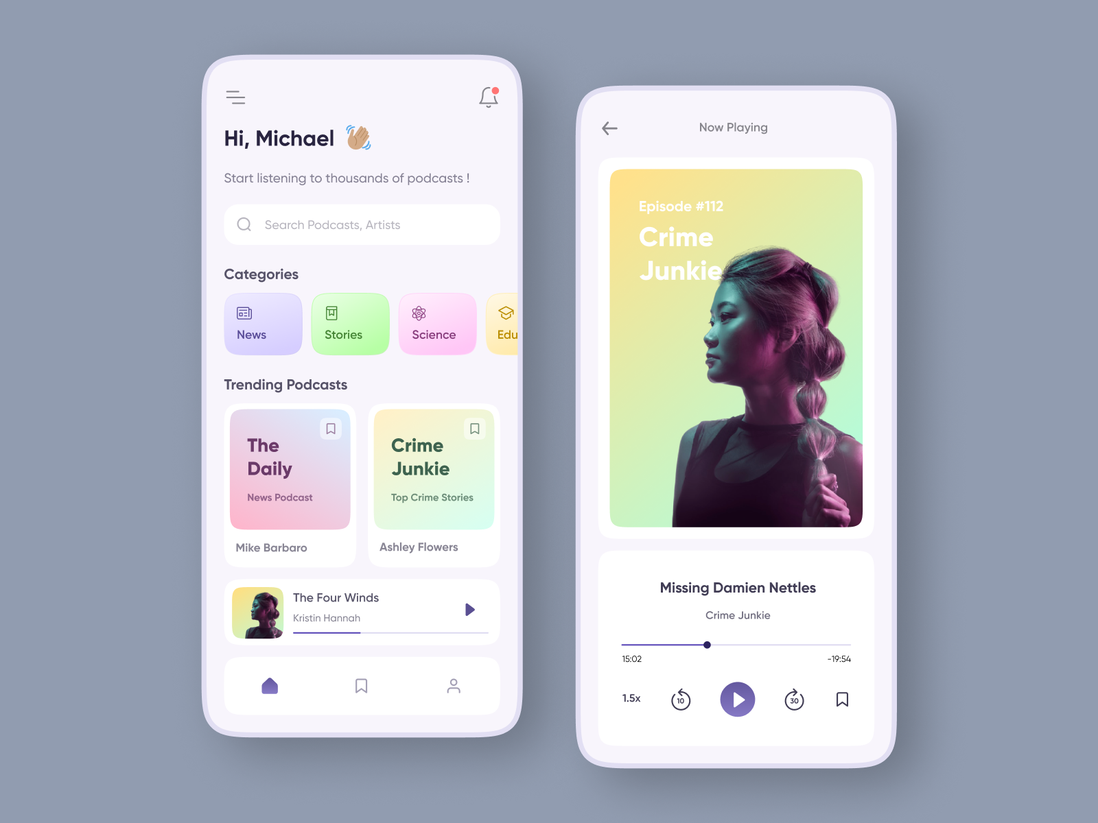 Podcaster - Podcast App by Crazydes - UX UI Design Studio on Dribbble