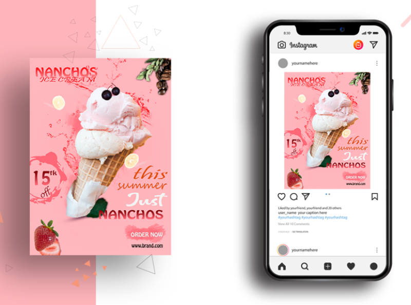 Instagram social media poster by Md Samsul Arefin on Dribbble