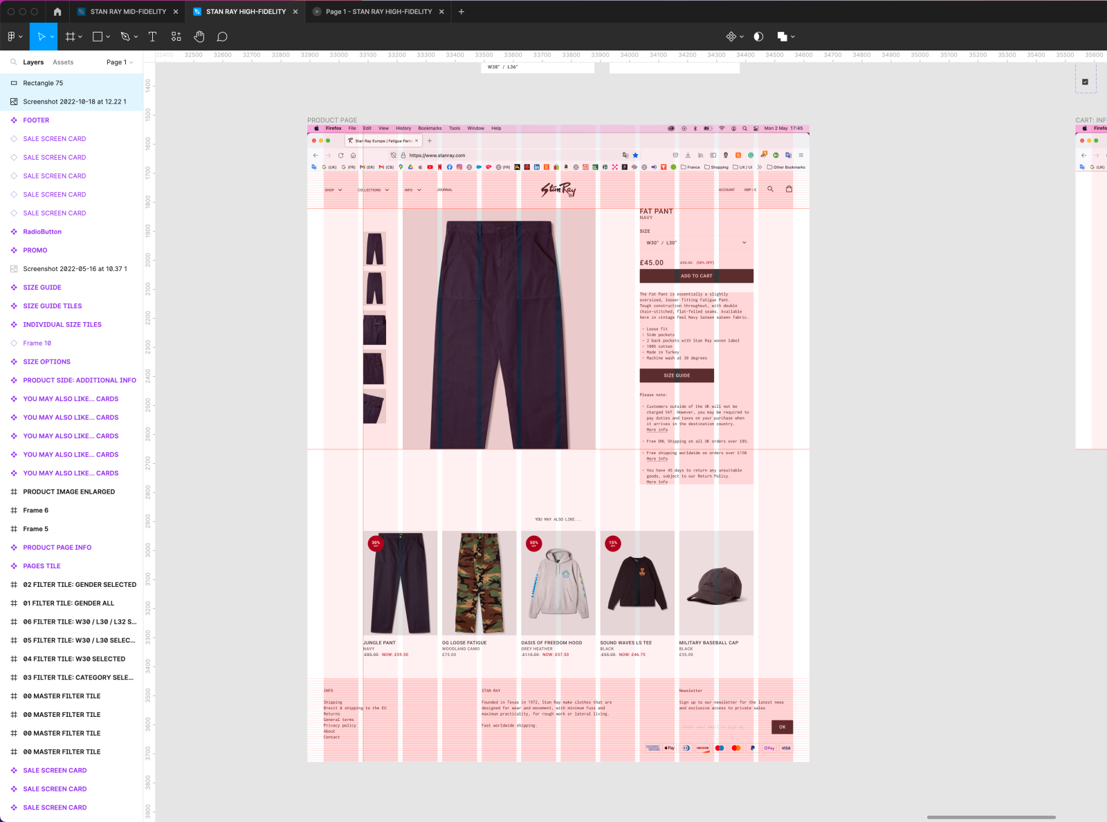 Stan Ray High-Fidelity Prototype overview on Figma by Elliot Rawson on ...