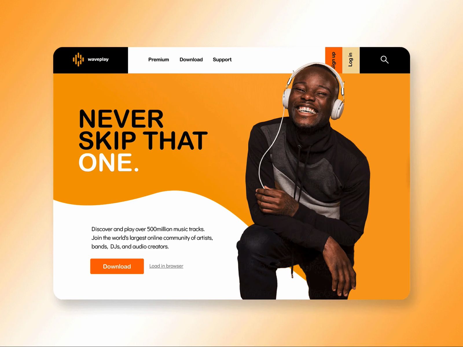 Waveplay streaming service - Mobile UI by Yemi Olaosebikan on Dribbble
