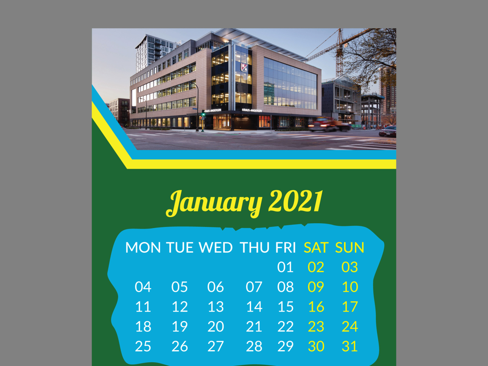 Dribbble - 2021 Calendar design january month.jpg by Shahadat Hoshen