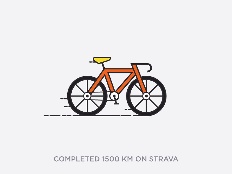 1500 KM on STRAVA! by Jabir j3 on Dribbble