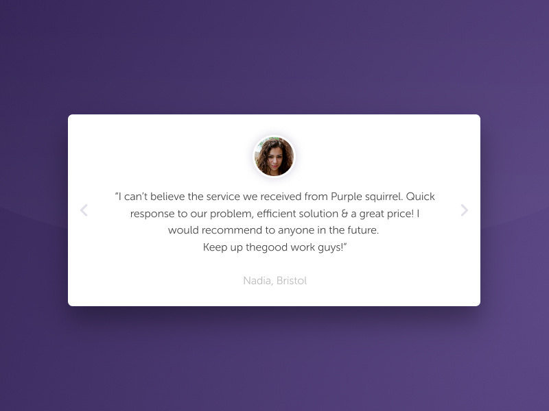 Client Testimonial by Jason Gittings on Dribbble
