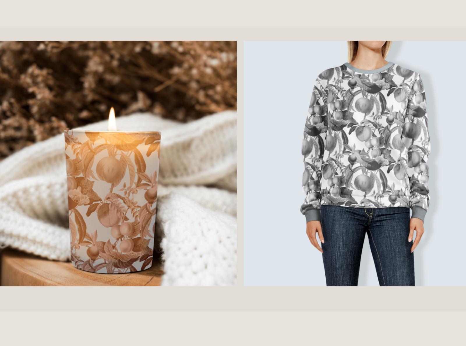 Vintage Peach Seamless Pattern Set by Hughes Studio Toile on Dribbble