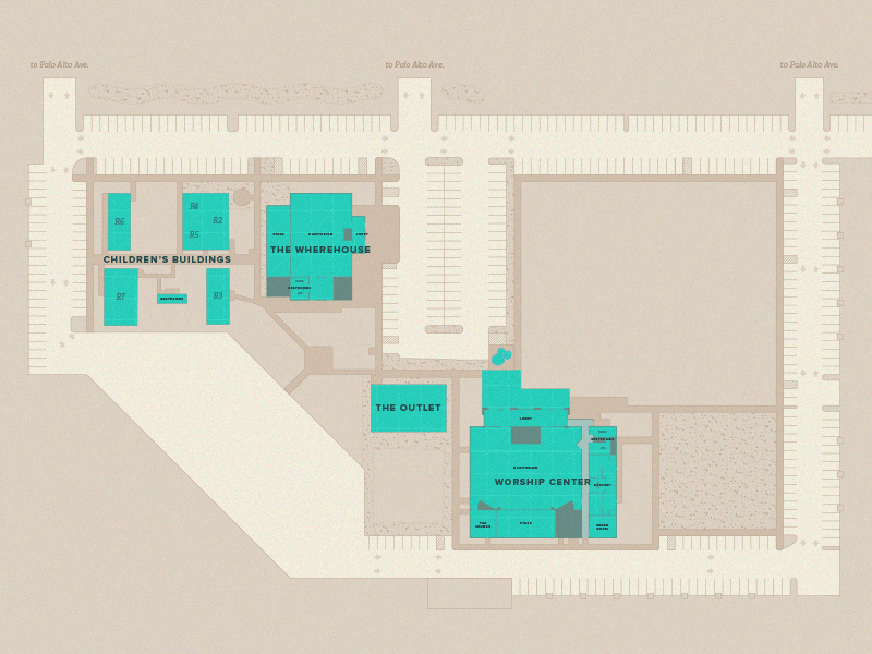 Campus Map by Joe Deutscher for NorthPointe Creative on Dribbble