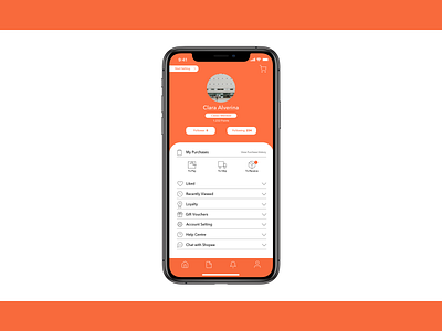 Shopee User Profile Redesign by Clara Alverina Chandra on Dribbble