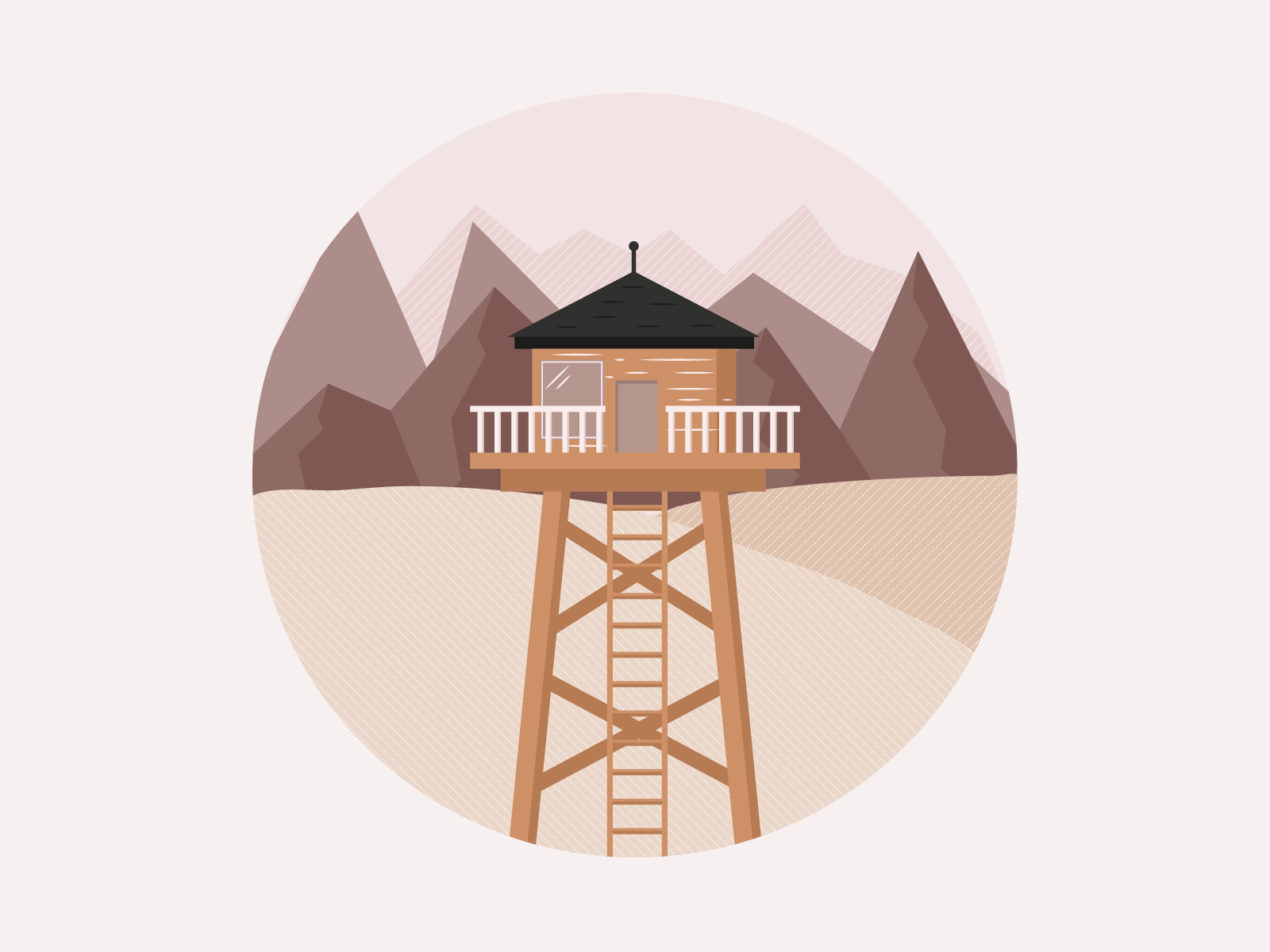 Outpost // Vectober 2020 // 15 by Lily Liseno on Dribbble