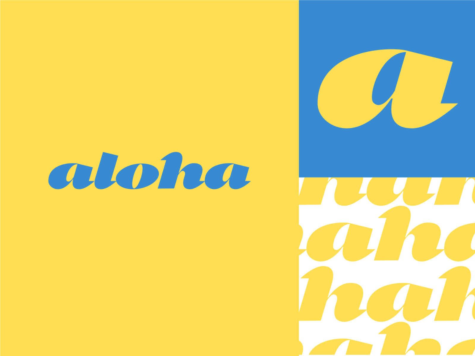 aloha font by Jacek Janiczak on Dribbble