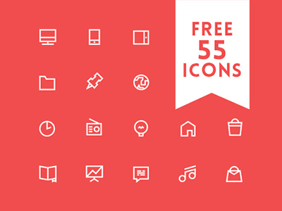 55 free icons by Jacek Janiczak on Dribbble
