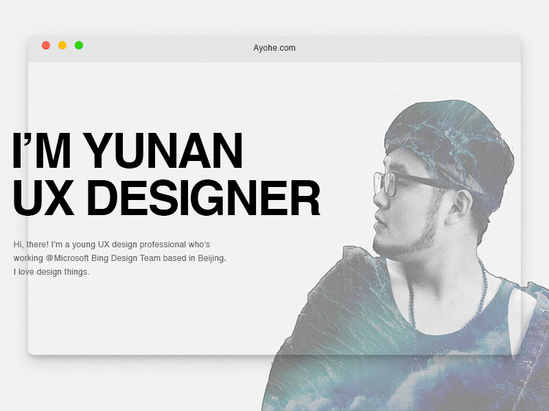 Personal Website WIP by FAN. Yunan on Dribbble