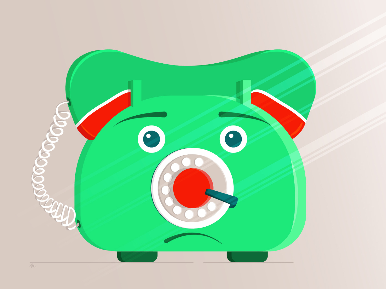 The Sad Phone by Cristi Beige on Dribbble