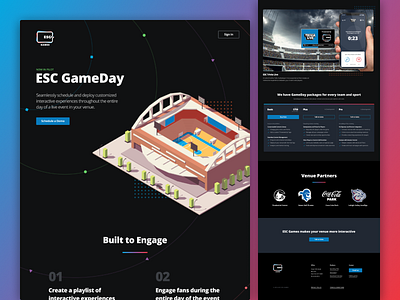 ESC Games Website by Trey McKay on Dribbble