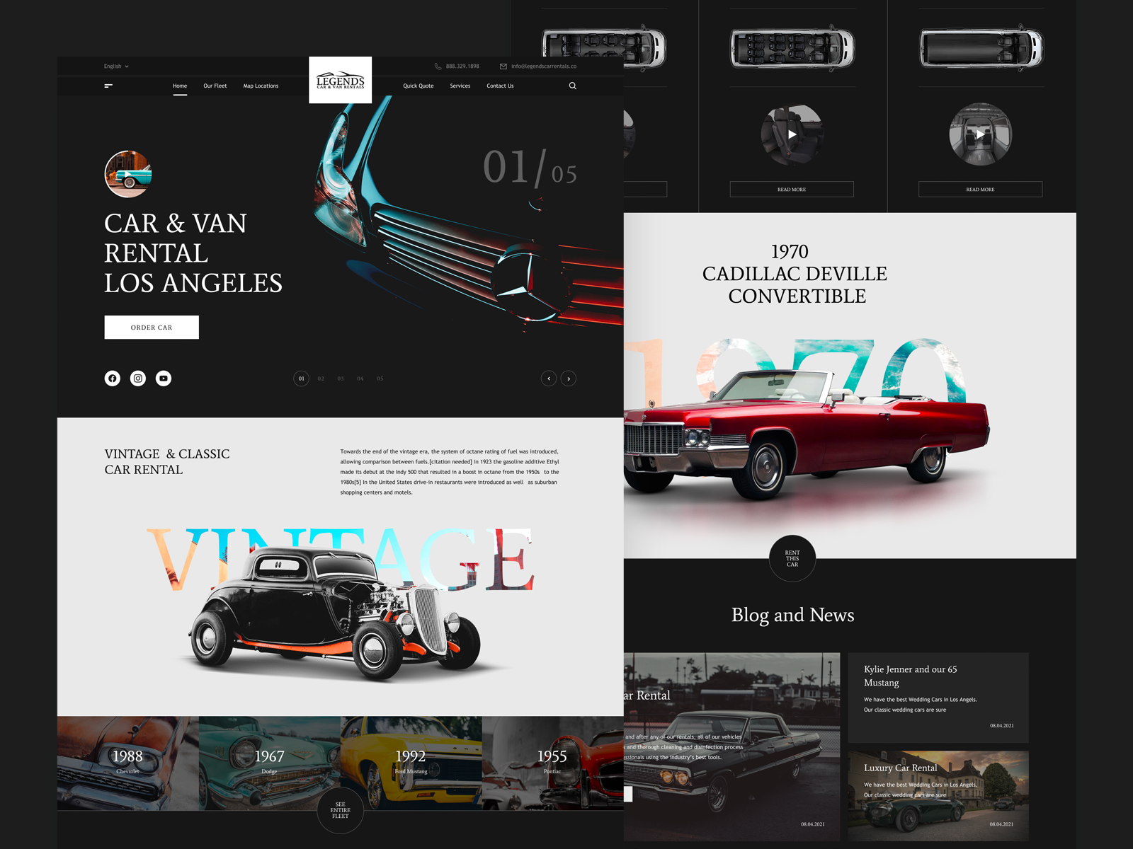 CAR & VAN RENTAL by Noxster on Dribbble