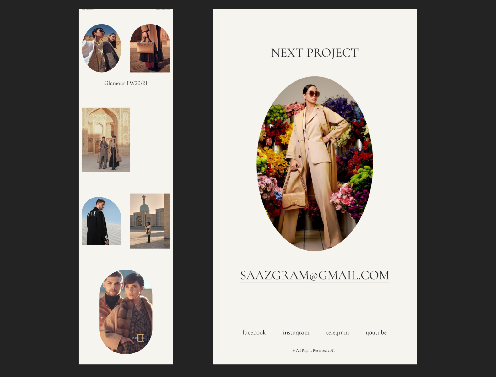 Photographer's Portfolio Project by Maria Popenko on Dribbble
