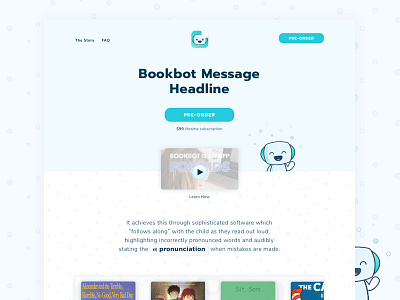 Bookbot | Landing Page Full Design by Alyoop on Dribbble
