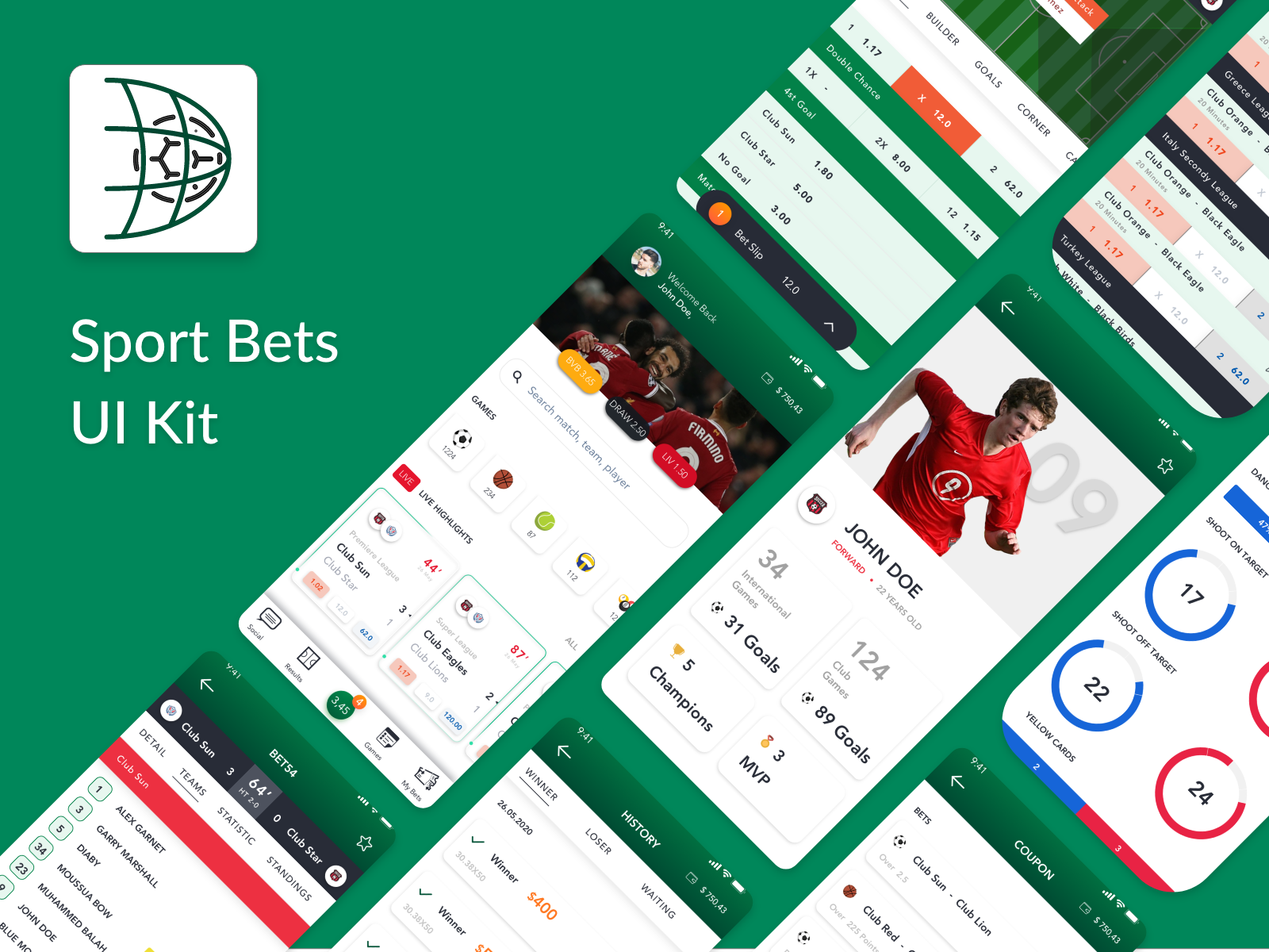 Sport Bets App by Buğra Dere on Dribbble