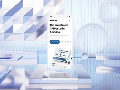 Mentum Landing Page by Vlad Kolokolnikov on Dribbble