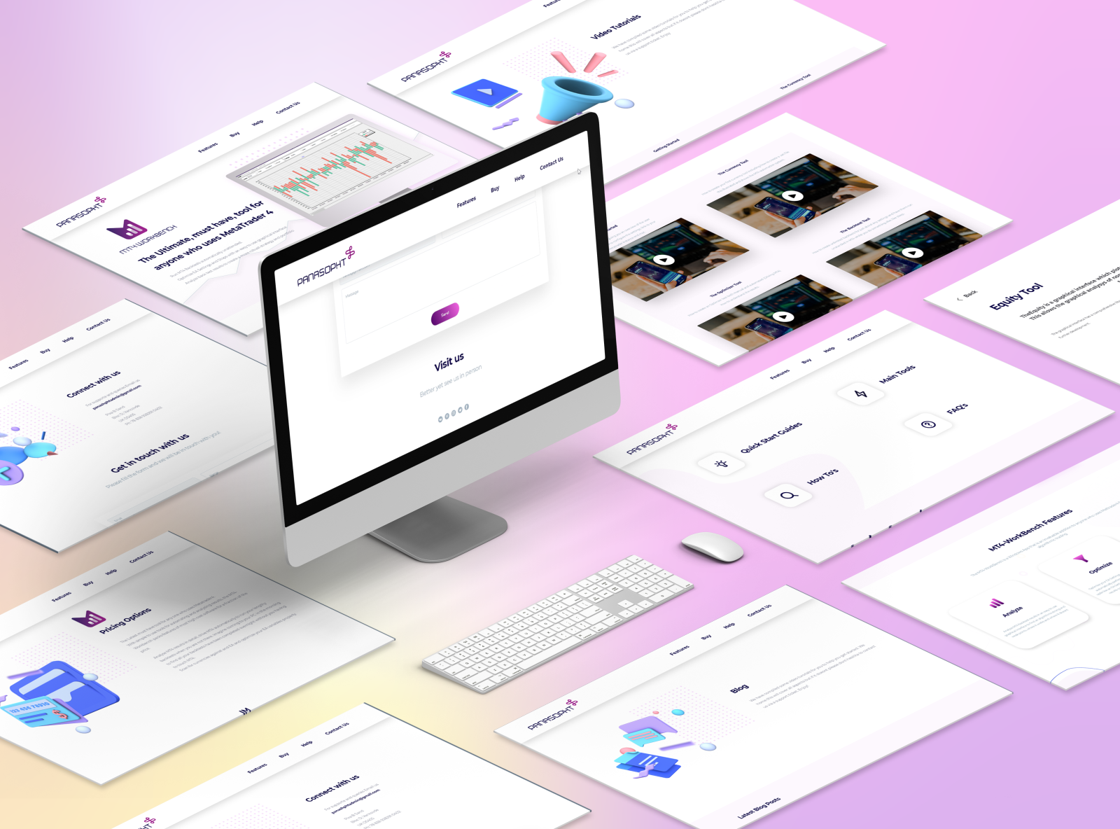 Modern website UI by ArtAasom on Dribbble