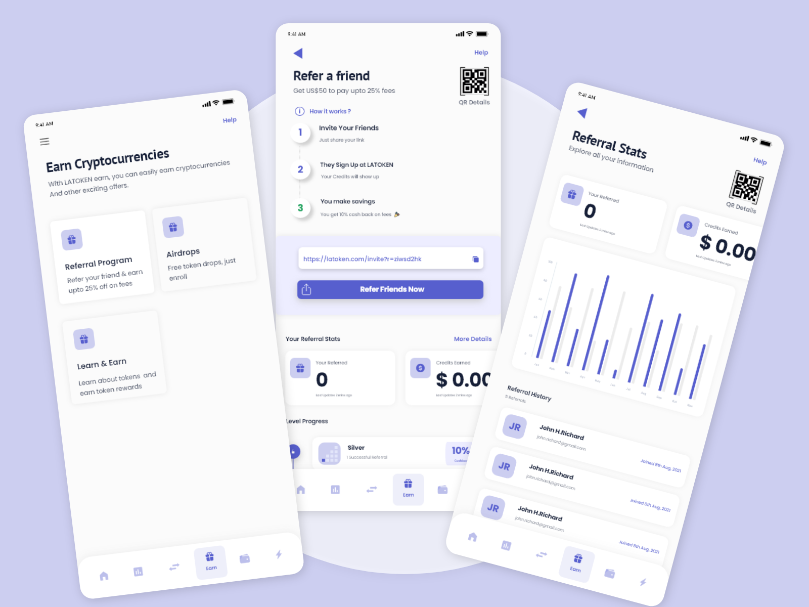 Referral Page UI by ArtAasom on Dribbble