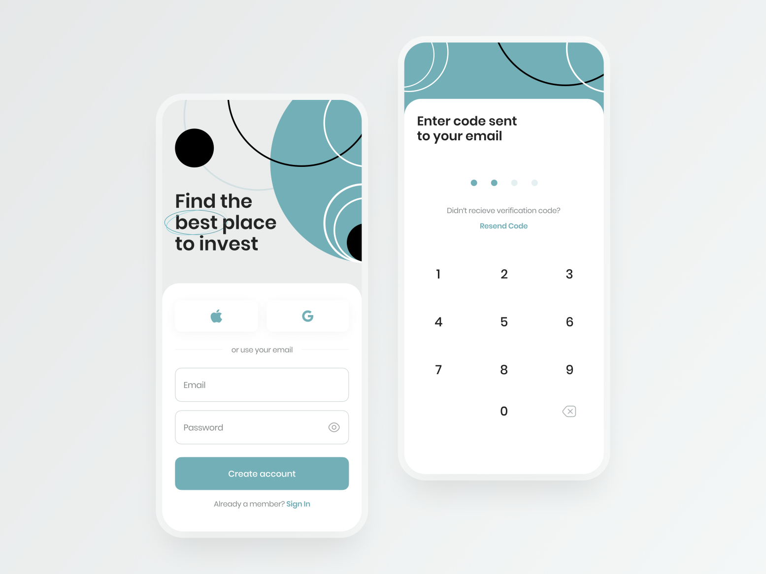 Sign Up mobile app form & Email confirmation by Lidia Octoberrr on Dribbble