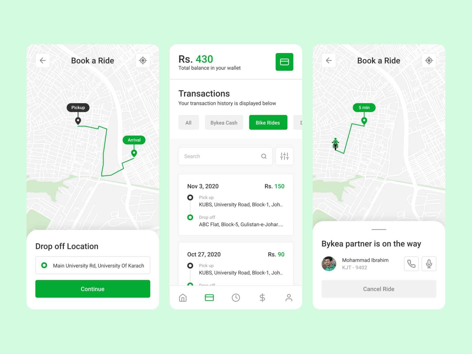 Bykea UI/UX Redesign by Asma Riaz Malik on Dribbble