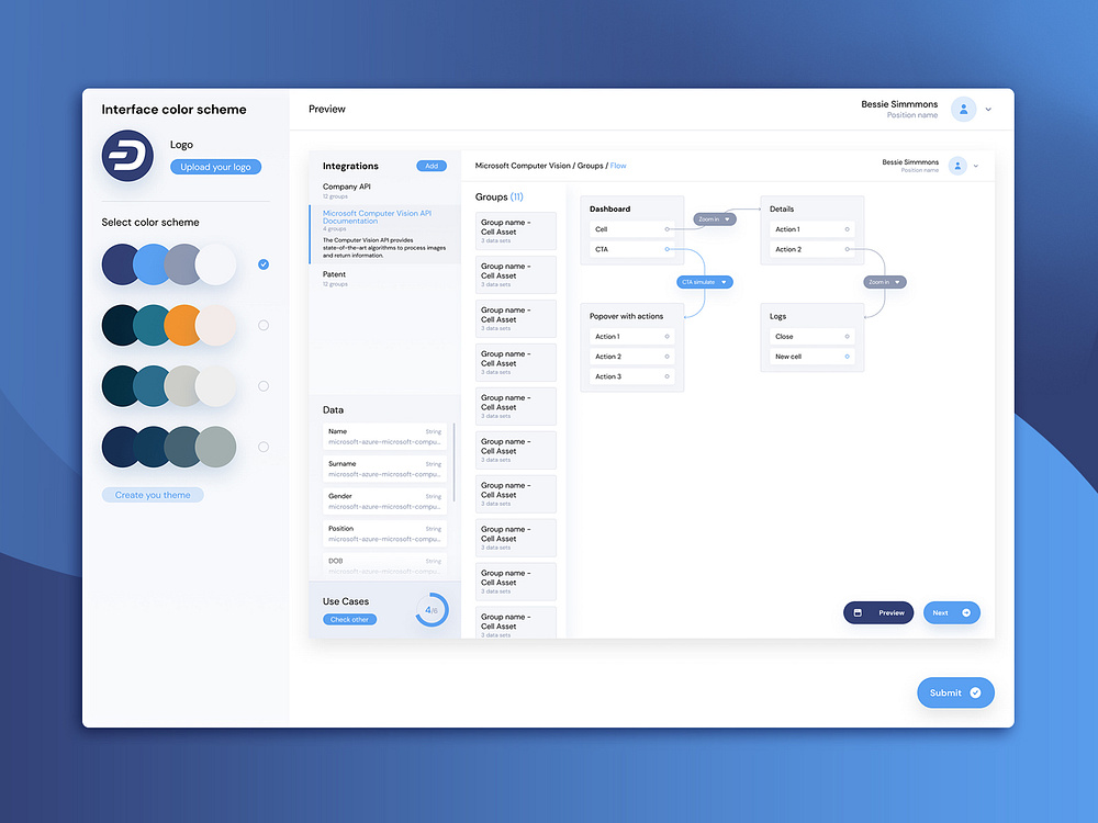 Colors UX/UI Dashboard by George Railean on Dribbble