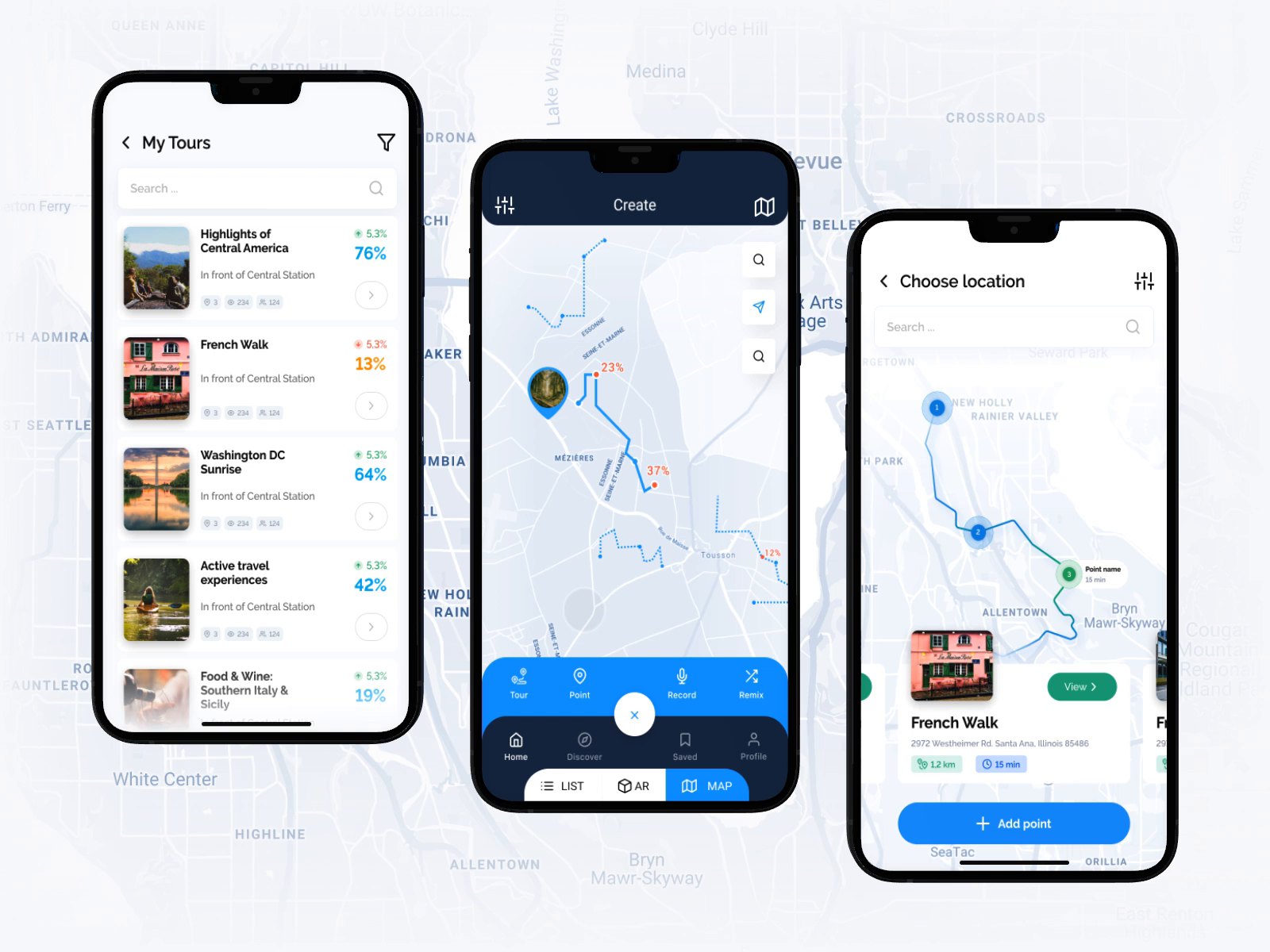 Augmented Reality for GeoTourist - UI Design by George Railean on Dribbble