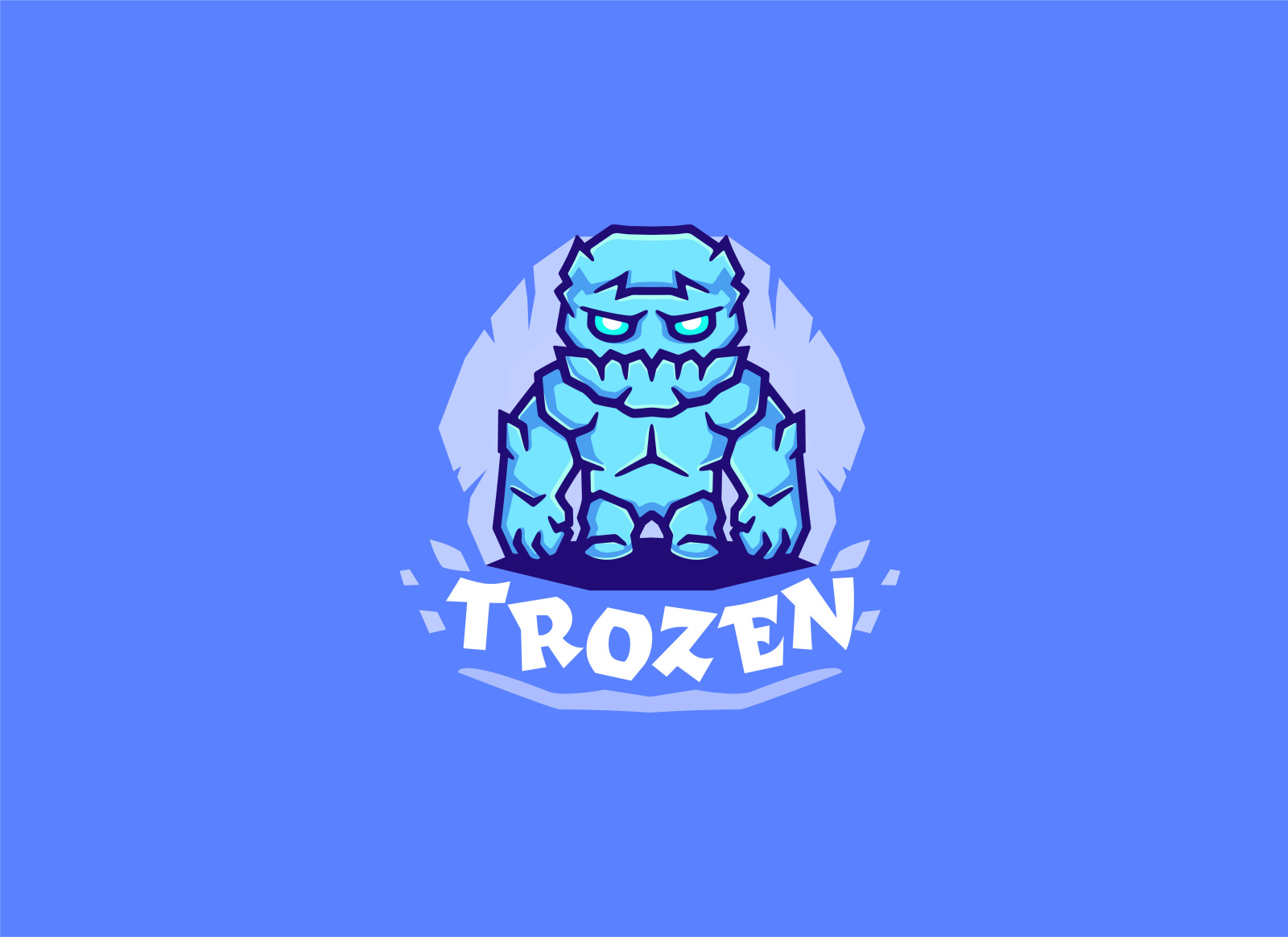Ice Golem Cartoon mascot logo design by Vectory on Dribbble