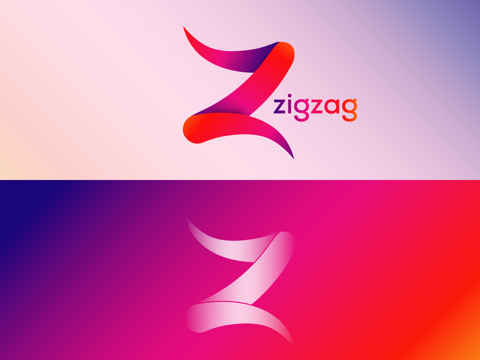 zigzag logo by mahfuz swaron on Dribbble