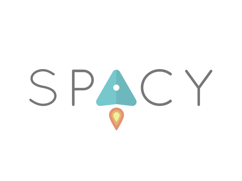 Spacy Logo first try by Florent Legrand on Dribbble
