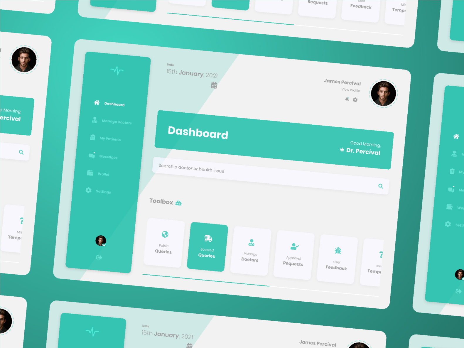 Admin Dashboard For A Medical Query Website by Daniel Rowlands on Dribbble