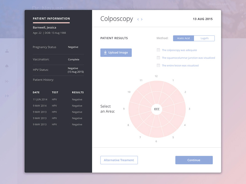 Patient Diagnosis UI by Hyun Kim on Dribbble