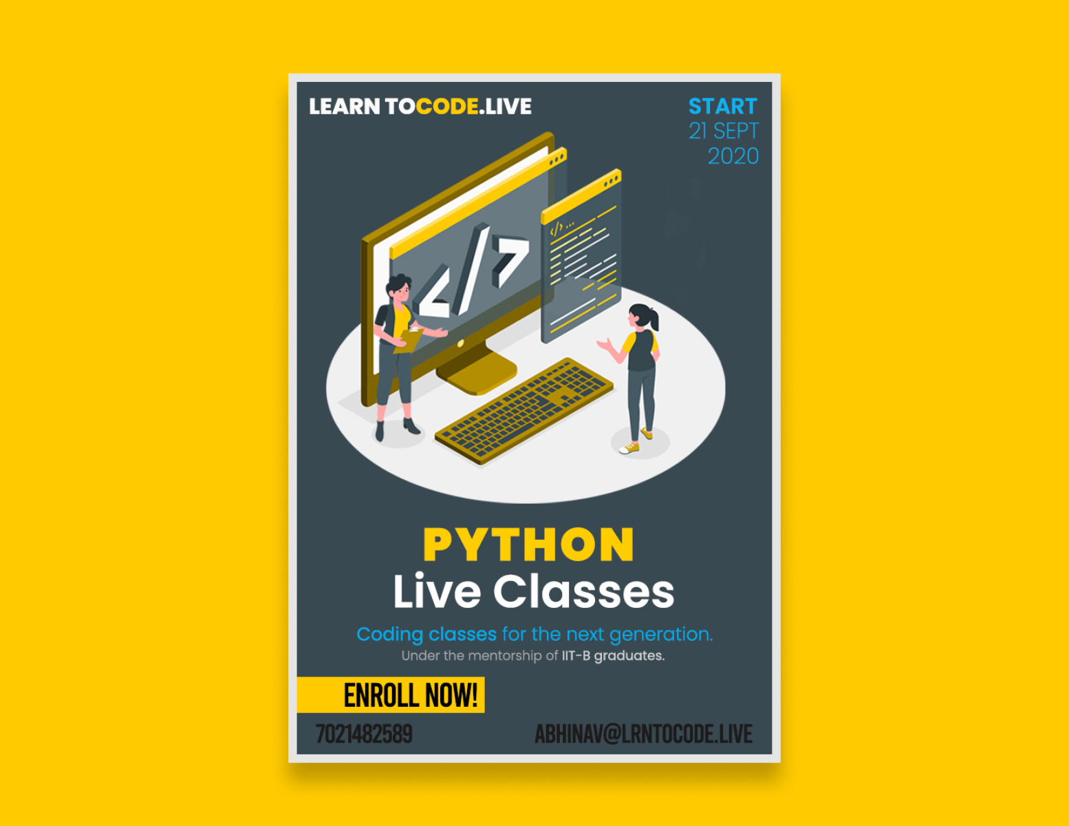 Poster by Omna Gupta on Dribbble