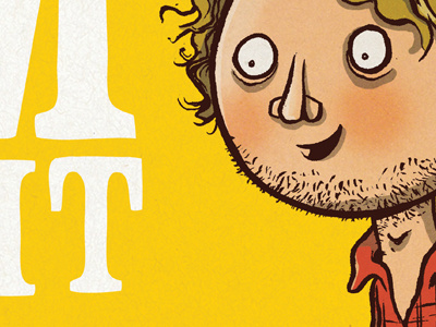 Promotional drawing by Tom Knight on Dribbble