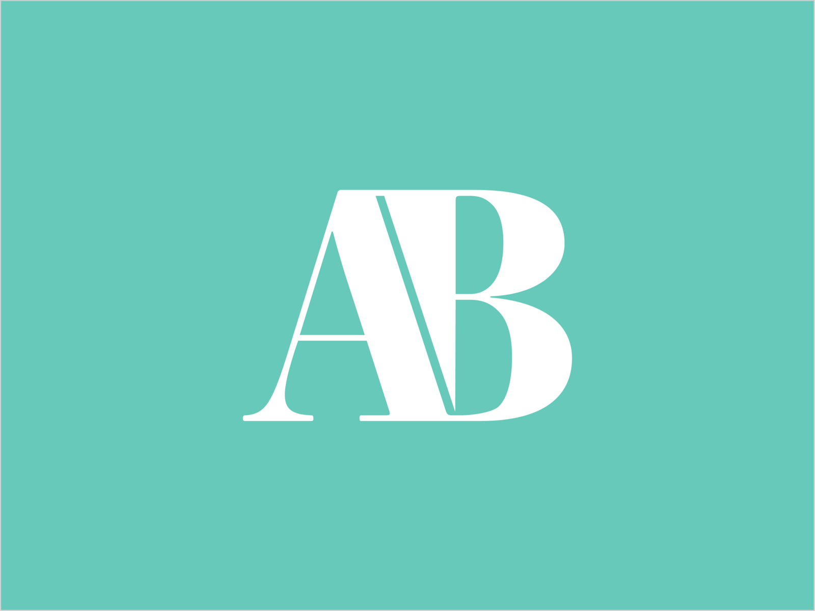 AB Monogram by Anthey C on Dribbble