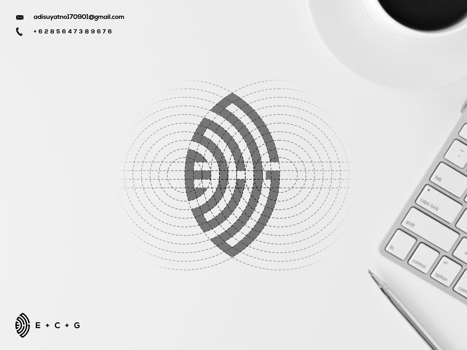 ECG Monogram Logo by artno_graphic on Dribbble