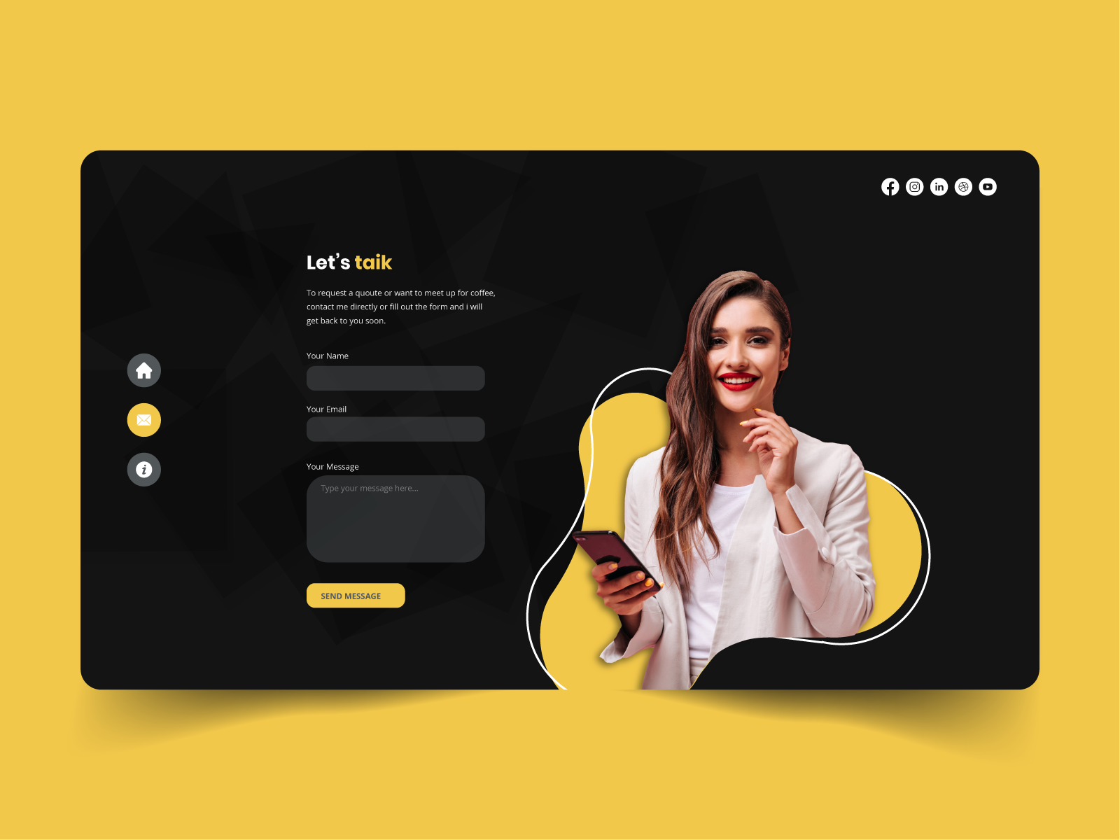 Contact Form by Md Rabbi Mia on Dribbble