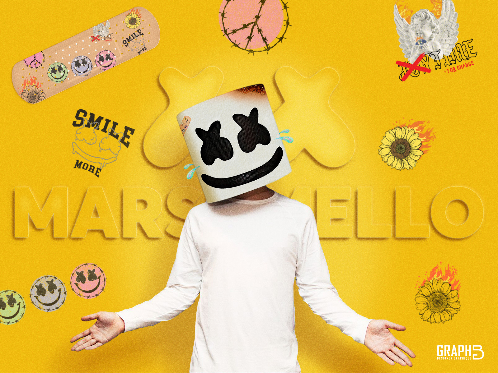 Adobe X Marshmello Contest by BCKGRD | Visual Design on Dribbble