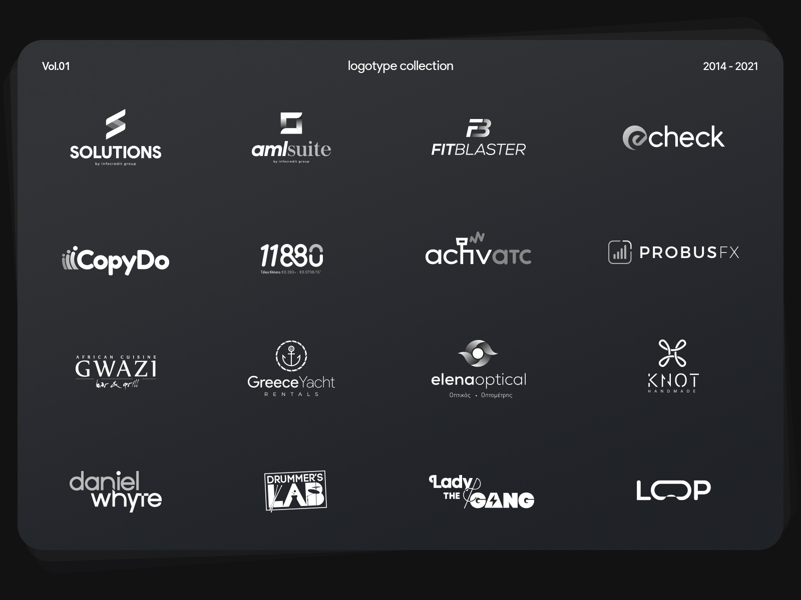 Logofolio 14-21 by Andreas Christofi on Dribbble